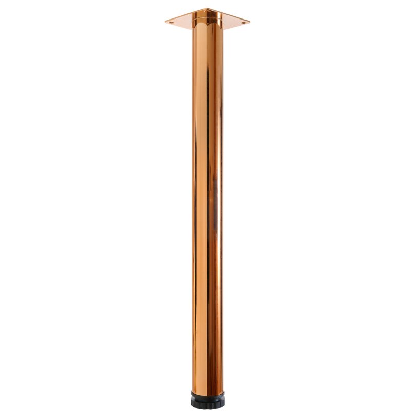 Tischbein Zela D60 x 700mm verkupfert - das außergewöhnliche Design, 25 ...